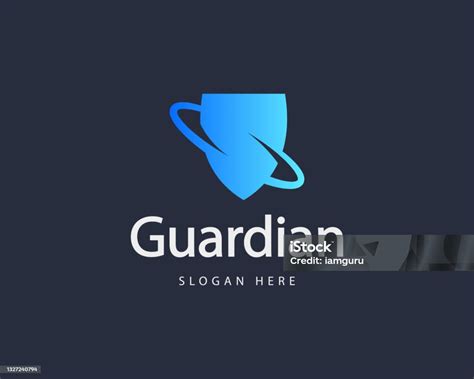 추상 스핀 쉴드 컬러풀그라데이션 디자인 템플릿 최소한의 보호 가드 벡터 기호 기호 마크 유형 방패에 대한 스톡 벡터 아트 및 기타 이미지 Istock