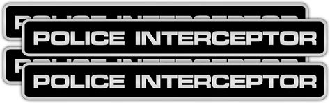 X4 Police Interceptor Magnet Fridge Magnets Magnets