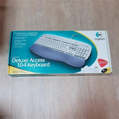 Logitech Deluxe Access 104 Keyboard Ps 2 Computers Accessories Computers And Tech Parts