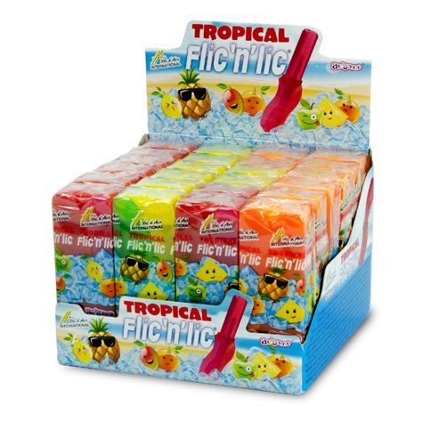 Flic N Lic Tropical Lutscher Lolly 24 Stück Süßigkeiten Online Shop