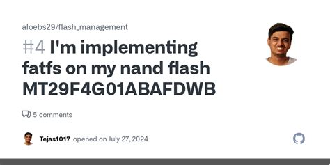 Im Implementing Fatfs On My Nand Flash Mt29f4g01abafdwb · Issue 4 · Aloebs29flashmanagement