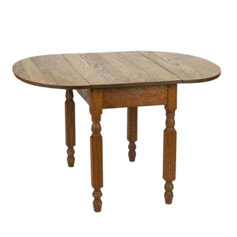Antique Oak Drop Leaf Table Grandview Mercantile