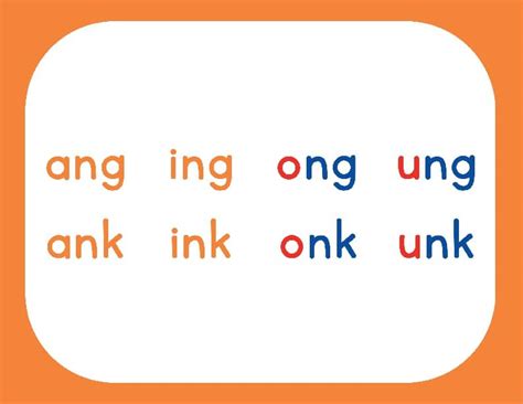 Nk Ank Ink Onk Unk Tutor Packet 73 Pages Orton Gillingham Sor