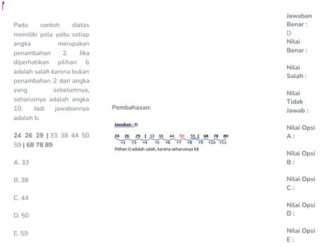 Number Sequence Test Bumn Kunci Jawaban Number Sequence