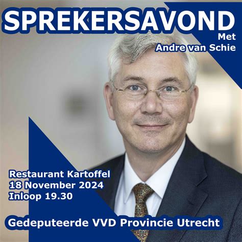 Sprekersavond André Van Schie Jovd Utrecht Eo