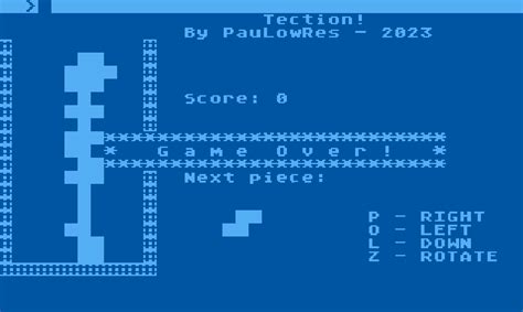 Tection My Tetris Like Game Written In Action Atari 5200 8 Bit Programming Atariage Forums