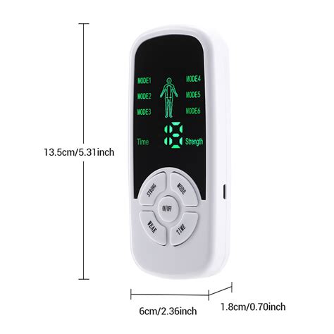Ems Electric Muscle Therapy Stimulator 6 Modes Tens Unit Machine