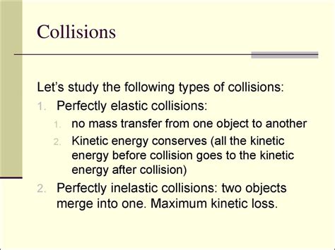 Work Energy And Power Conservation Of Energy Linear Momentum