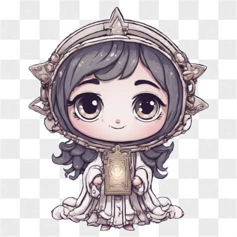 Descarga Personaje Chibi Sosteniendo Un Libro Cartoons En Línea Creative Fabrica