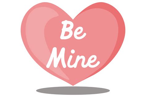 Valentine Pink Love Be Mine With Transparent Background Png