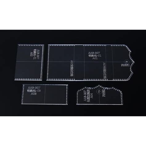 1 Set Diy Home Sewing Acrylic Stencil Leather Temp Grandado