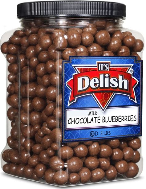 Its Delish Gourmet Milk Chocolate Covered Blueberries 3 Lbs