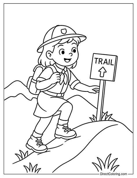 Free Printable Hiking Coloring Pages [2025]