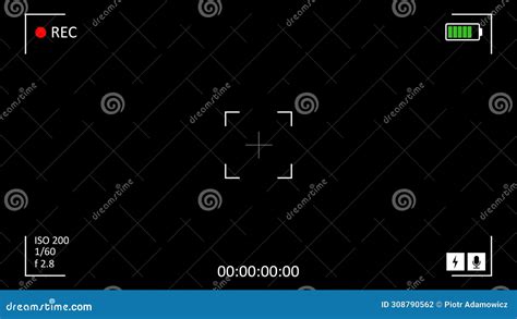 Camera Recording Screen Overlay Stock Illustration Illustration Of