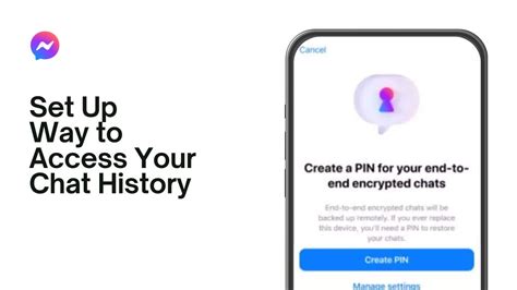 How To Create Pin In Messenger Reset End To End Encrypted Chat Pin