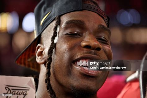 Kelee Ringo Of The Georgia Bulldogs Celebrates After Defeating The
