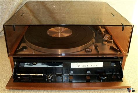 Restored Dual 1229q Turntable Ch 20 Dust Cover Ck 20 Wood Plinth W