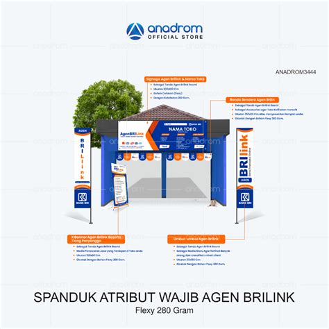 Jual Spanduk Atribut Wajib Agen Brilink Banner Agen Brilink