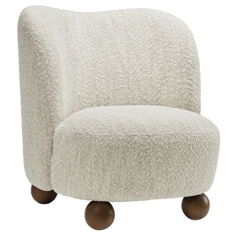Shop Modway Monroe Boucle Accent Chair Pearl Free Shipping Casagear