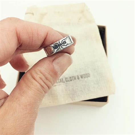 Handmade Brass Ant Ring Insect Jewelry Entomologist T Bug Ring