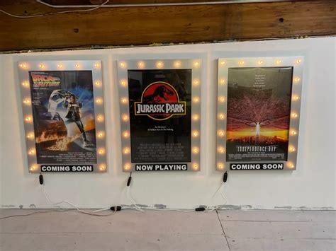 Movie Poster Lighted Frames