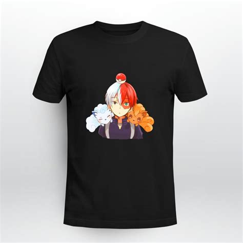 Shoto Todoroki And Pokemon My Hero Academia Alolan Vulpix Shirt