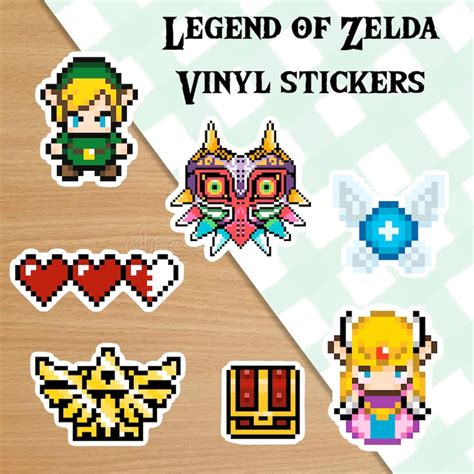 Legend Of Zelda Sticker Waterproof Matte Vinyl Handmade Etsy Uk