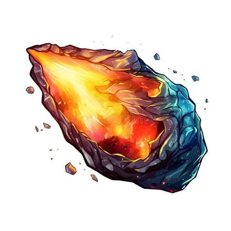 Asteroid Impact White Background Stock Illustrations 596 Asteroid Impact White Background