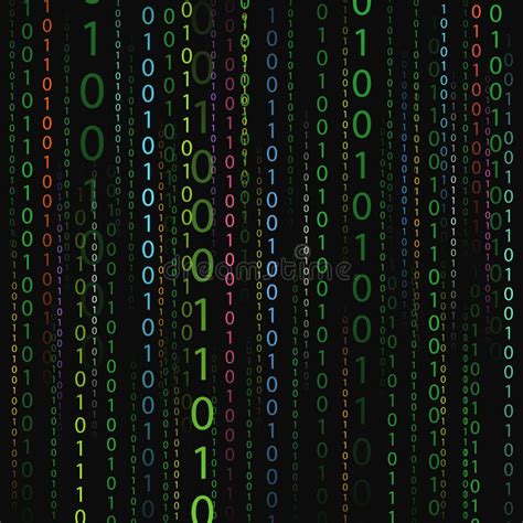 Binary Code Background Stock Vector Illustration Of Communication