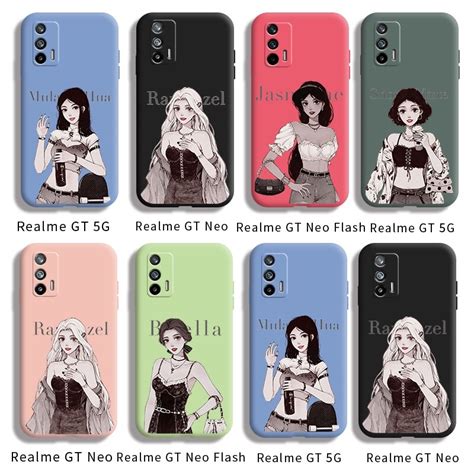 For Realme Gt 5g Gt Neo Gt Neo Flash Case With Simple Stroke Disney