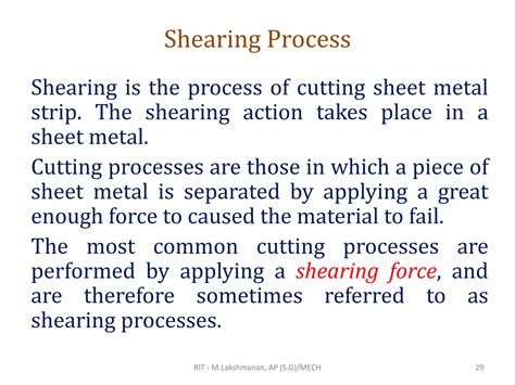 Sheet Metal Processes Pdf