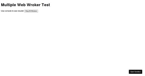 Web Worker From Blob Codesandbox Web Worker From Blob Codesandbox