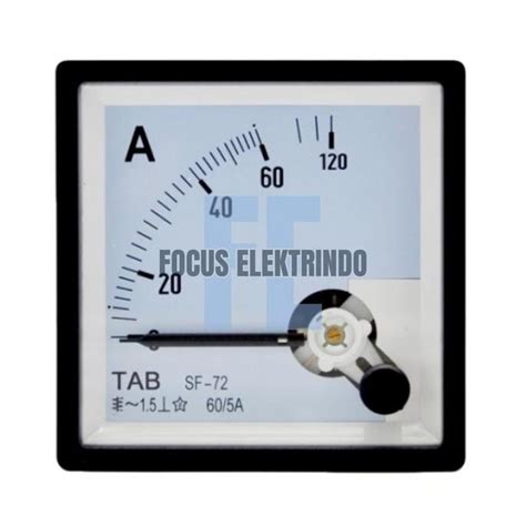Jual Ampere Meter Analog Ac Via Ct 605a Tab Analog Panel Ampere Meter Harga Spesial Shopee