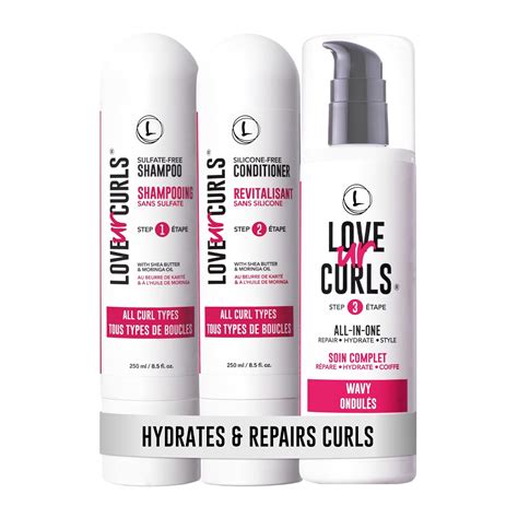 Love Ur Curls Shampoo And Conditioner Set With All In One