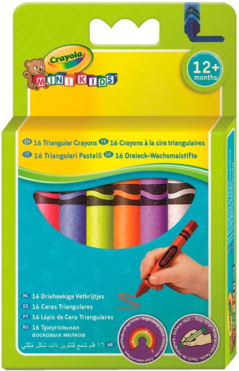 Crayola Triangular Wax Crayons By 16 Shop4all