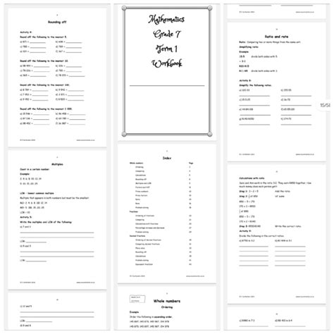 Mathematics Grade 7 Term 1 Workbook Oefen Jou Wiskunde