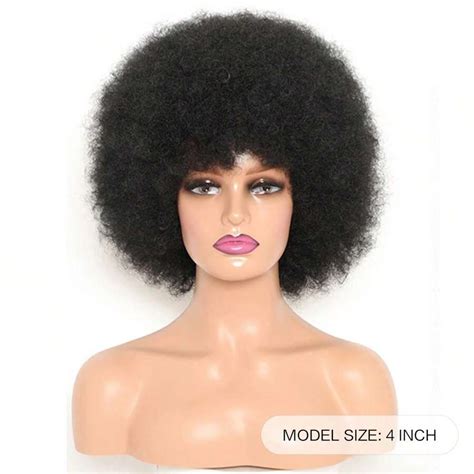 Synthetic African Fluffy Wig Short African Fluffy Wig Womens 70s