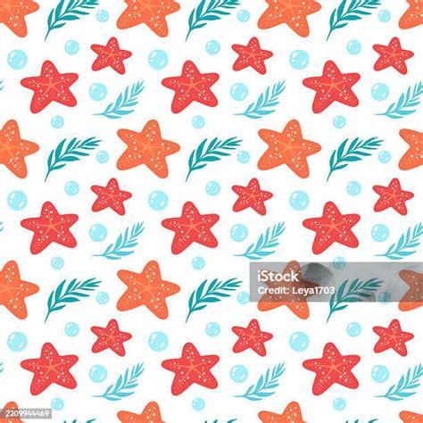 청록색 불가사리와 야자수 잎의 완벽 한 패턴입니다 월페이퍼 직물 또는 해양 테마 프로젝트에 이상적인 플랫 디자인 0명에 대한 스톡 벡터 아트 및 기타 이미지 Istock