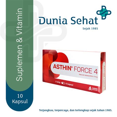 Jual Asthin Force 4 Mg 10 Kapsul Shopee Indonesia