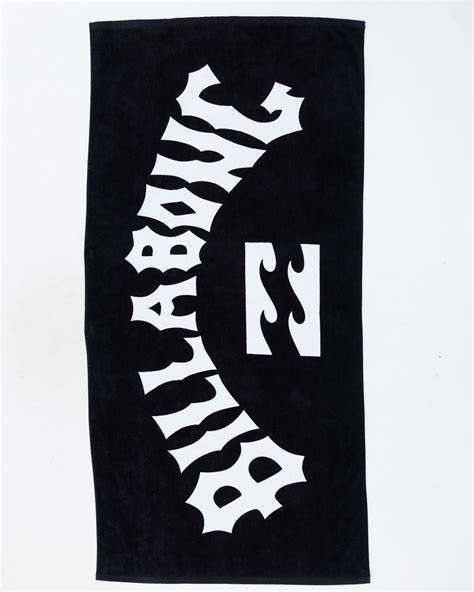 Shop Billabong Arch 5d5 Towel In Blackwhite Fast Shipping And Easy