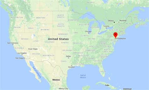 Mapa De Estados Unidos Philadelfia Philadelphia Map Pin Point Usa