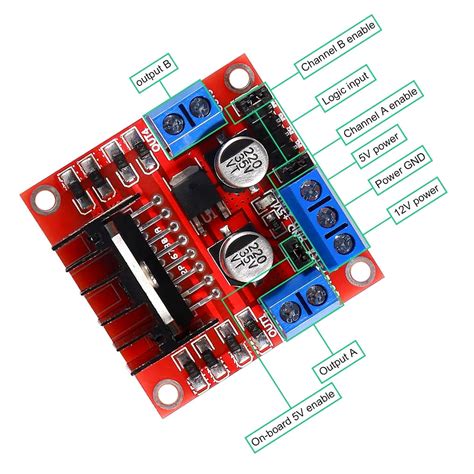 L298n Motor Driver Board L298 Module For Arduino Dual H Bridge Dc Stepper Motor Smart Car
