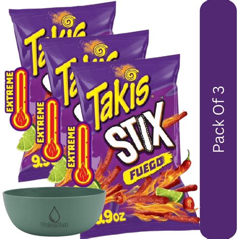 Takis Fuego Rolled Tortilla Chips Hot Chili Pepper And Zesty Lime Flavor