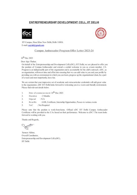 Iitdelhi Ecell Iitd Campusambassador Entrepreneurship Ajay Thakur अजय ठाकुर