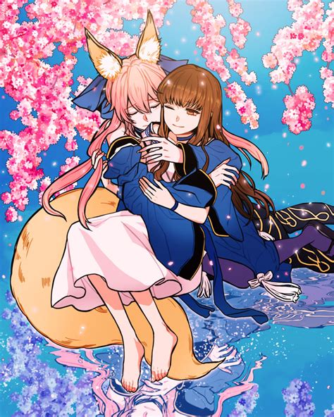 Tamamo Tamamo No Mae And Kishinami Hakuno Fate And 2 More Drawn By