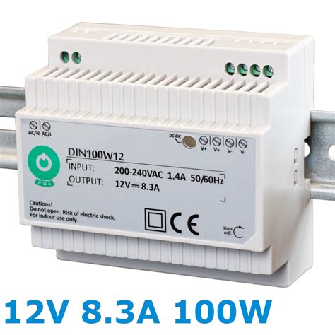 Din Rail Power Supply 12vdc 83a 100w