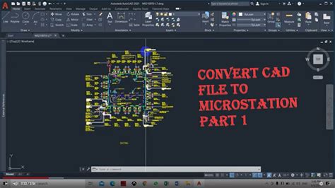 Bentley Microstation V8i Convert Cad File To Microstation Part 1