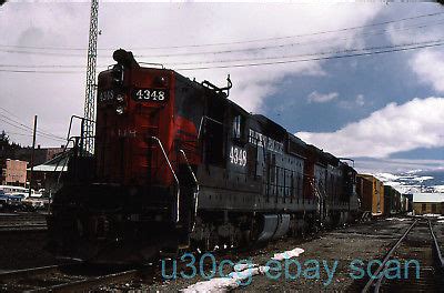 Sp Southern Pacific Sd9 4348 Truckee Ca 1978 Original Slide