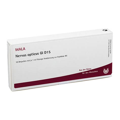 Nervus Opticus Gl D15 Fiale 10 X 1 Ml Erbofarma Farmaci Generici