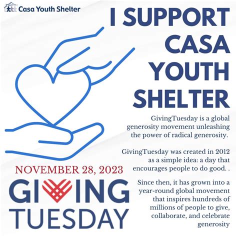 Casa Youth Shelter On Linkedin Giving Comes In Many Forms You Can